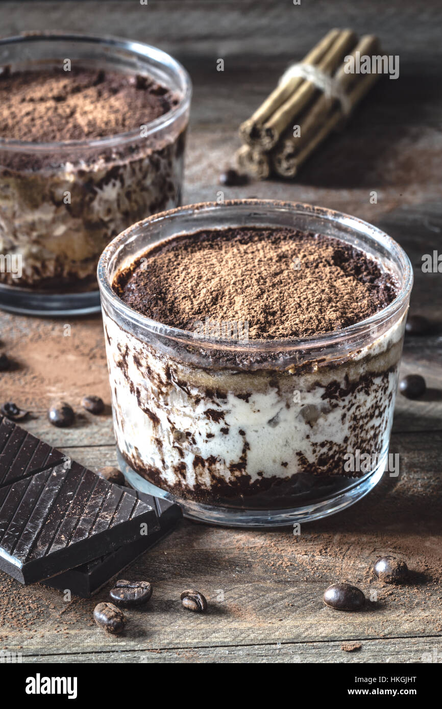 Tiramisu in glass hi-res stock photography and images - Alamy