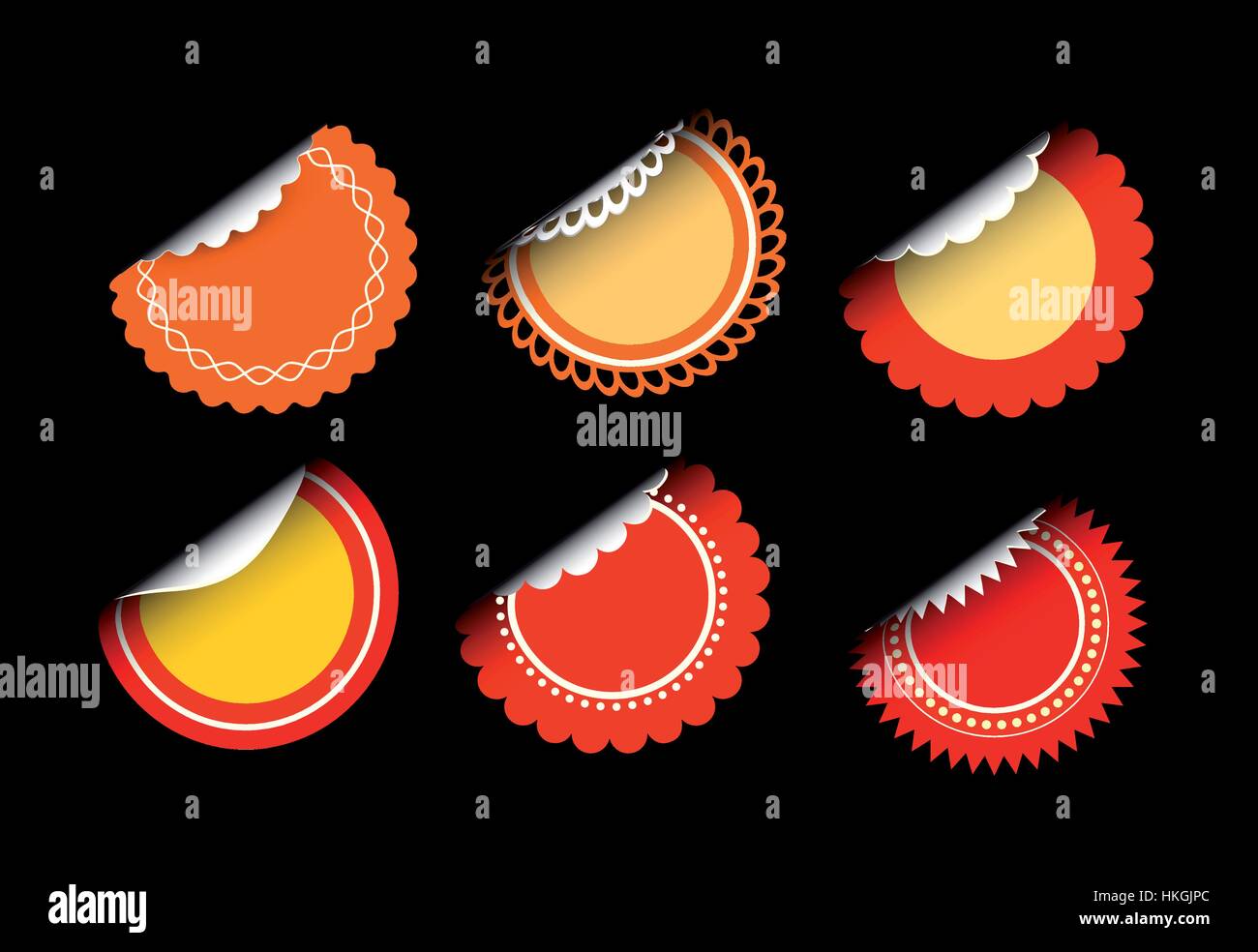 Vintage retro labels collection hi-res stock photography and images - Alamy