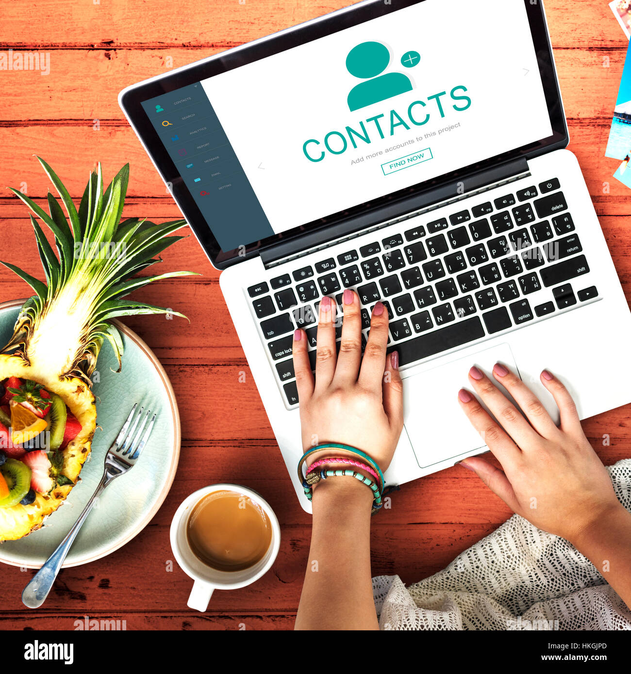 Contact Address Book Communication Information Concept Stock Photo - Alamy