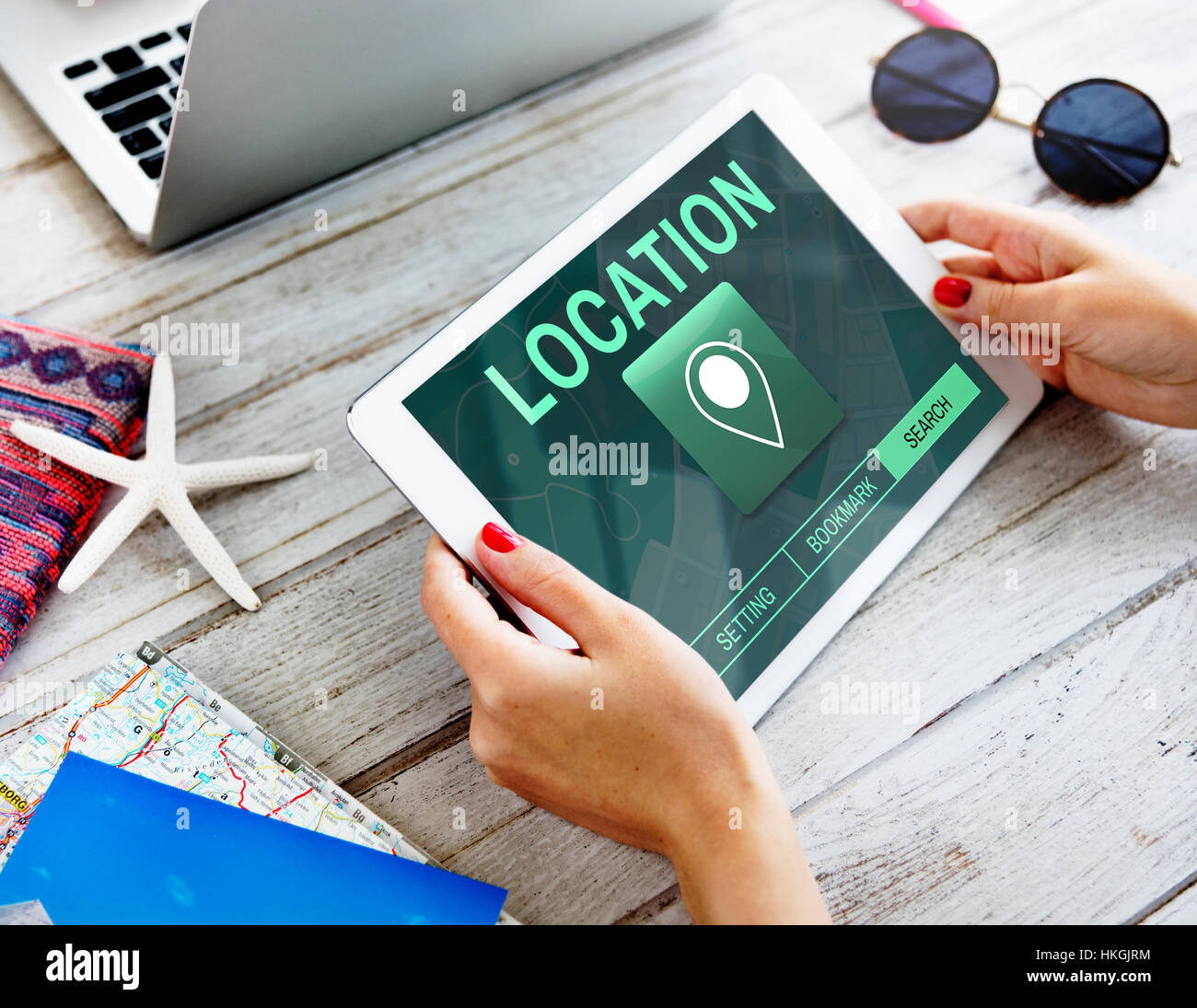 Location Travel Destination Global Poitioning System Concept Stock ...