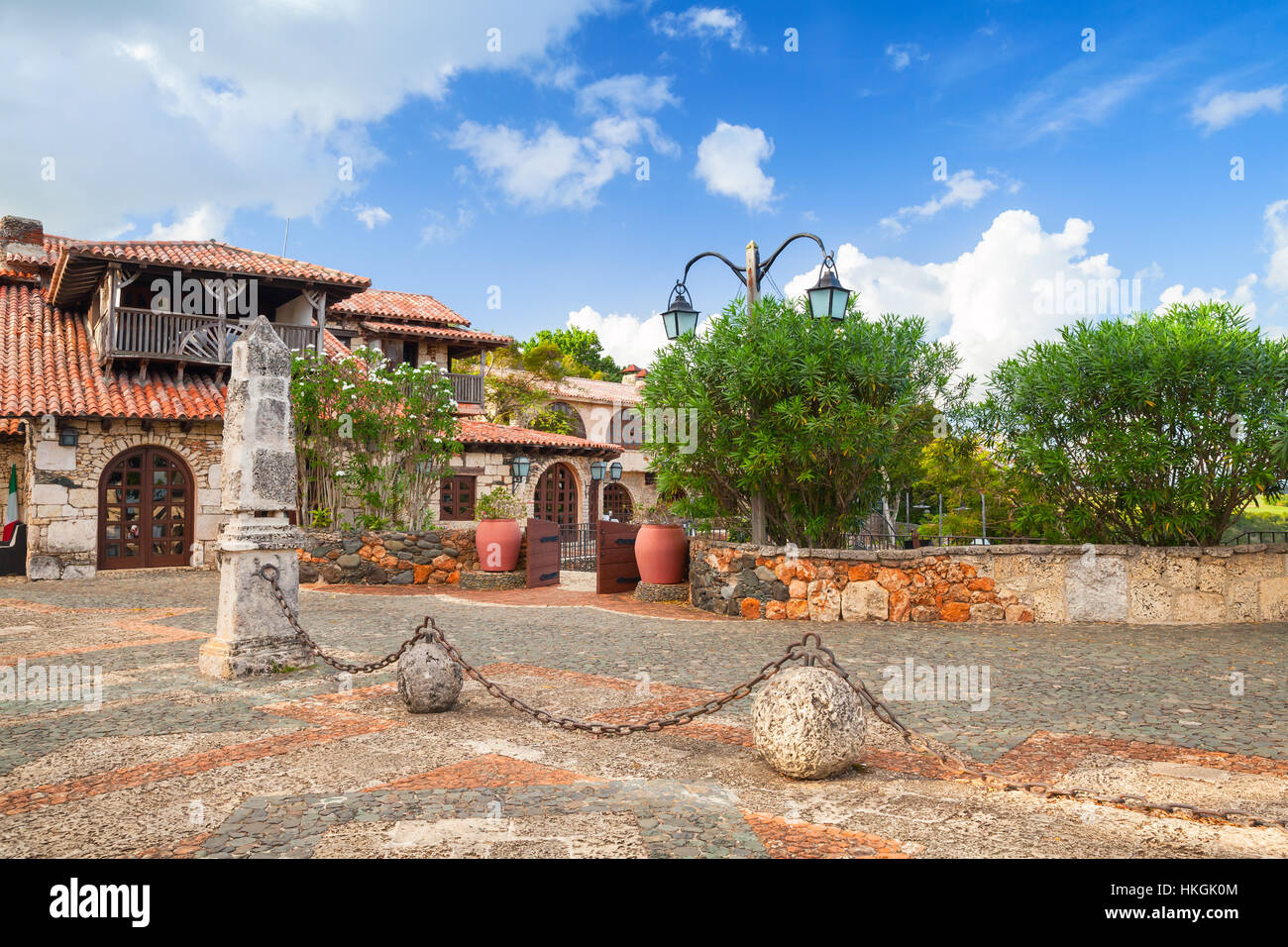 Altos de Chavon, mediterranean style European village located atop the ...