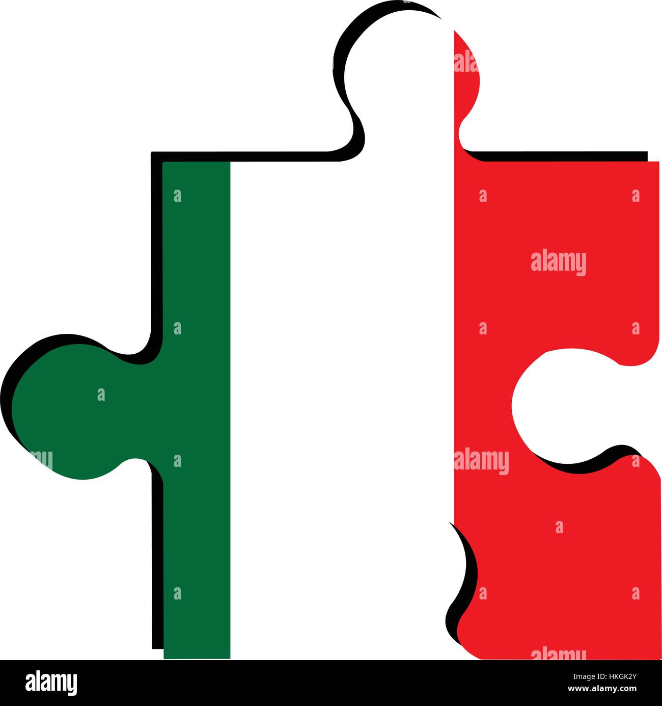 Isolated Italian flag Stock Vector Image & Art - Alamy