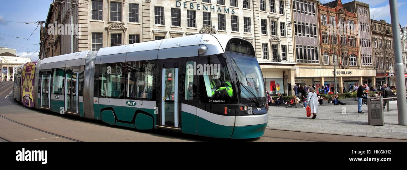 Nottingham trams hi-res stock photography and images - Alamy