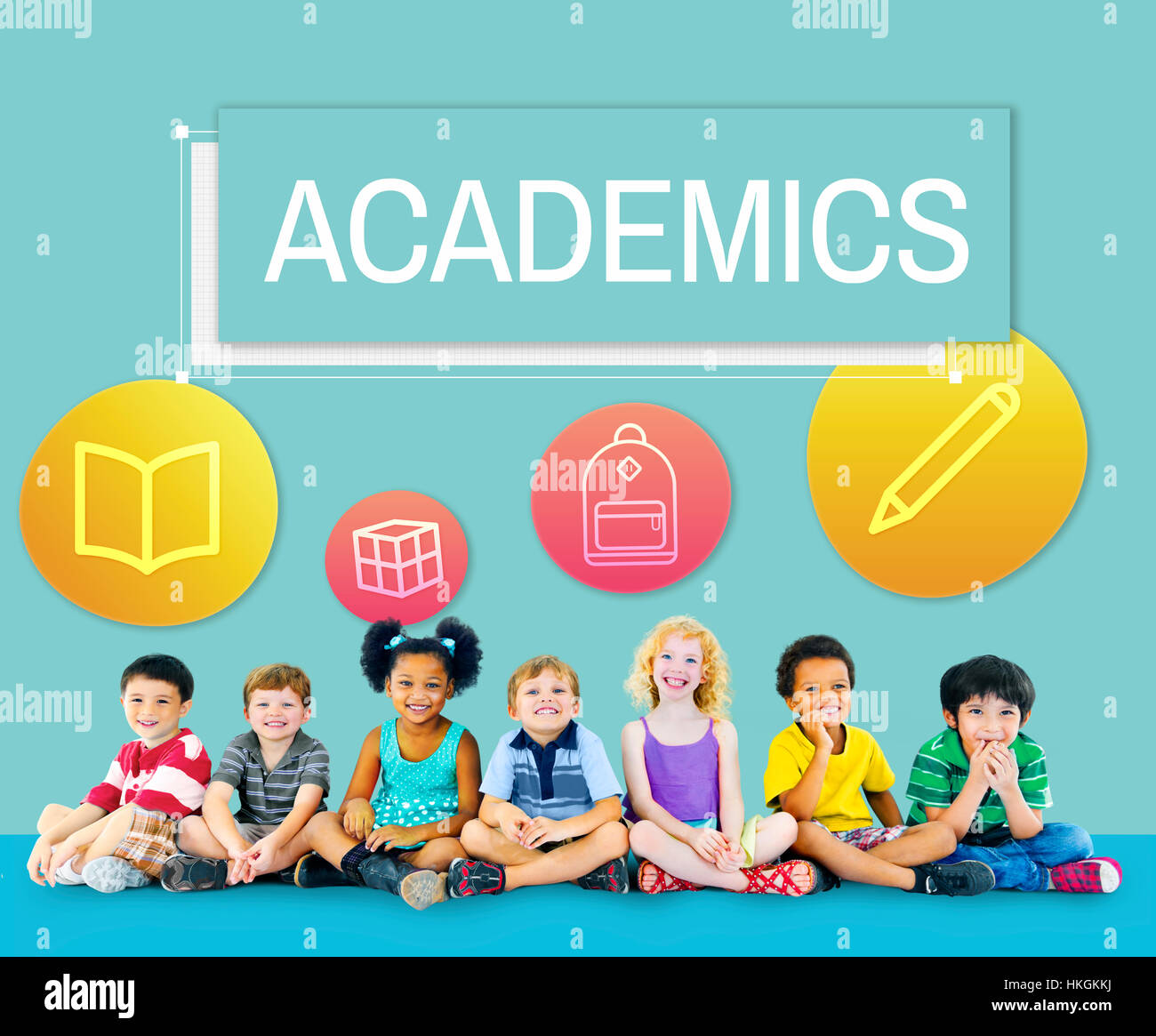Study School Academic Icon Graphic Concept Stock Photo - Alamy