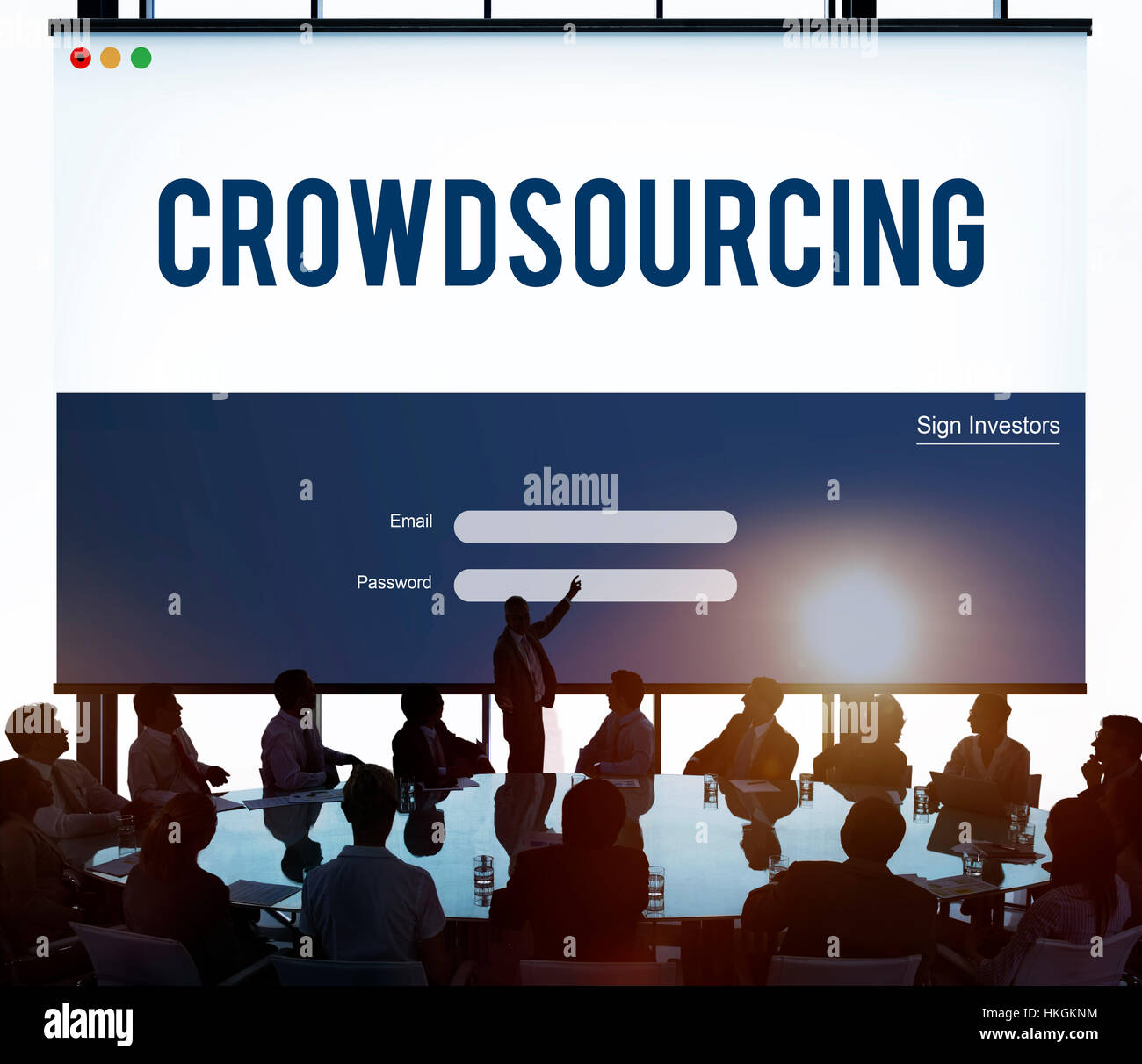 Crowdsourcing Collaboration Content Information Concept Stock Photo - Alamy