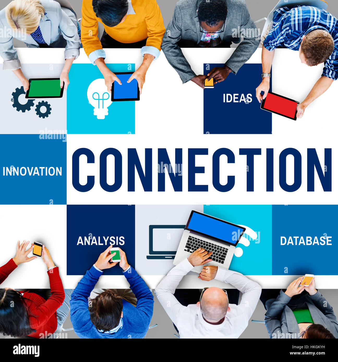 Communication Connection Idea Technology Concept Stock Photo - Alamy