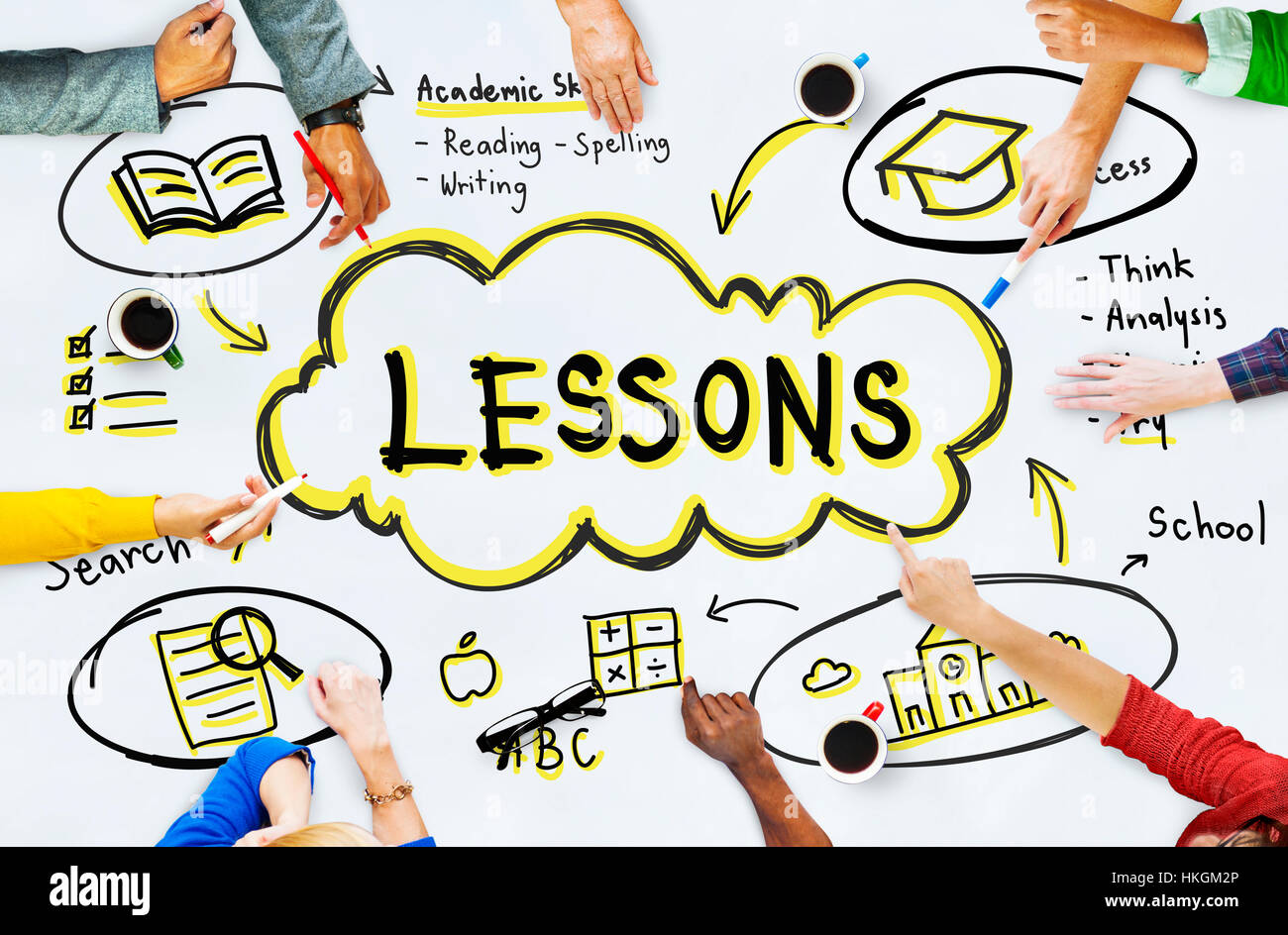Lesson Training Study Knowledge Learning Concept Stock Photo - Alamy