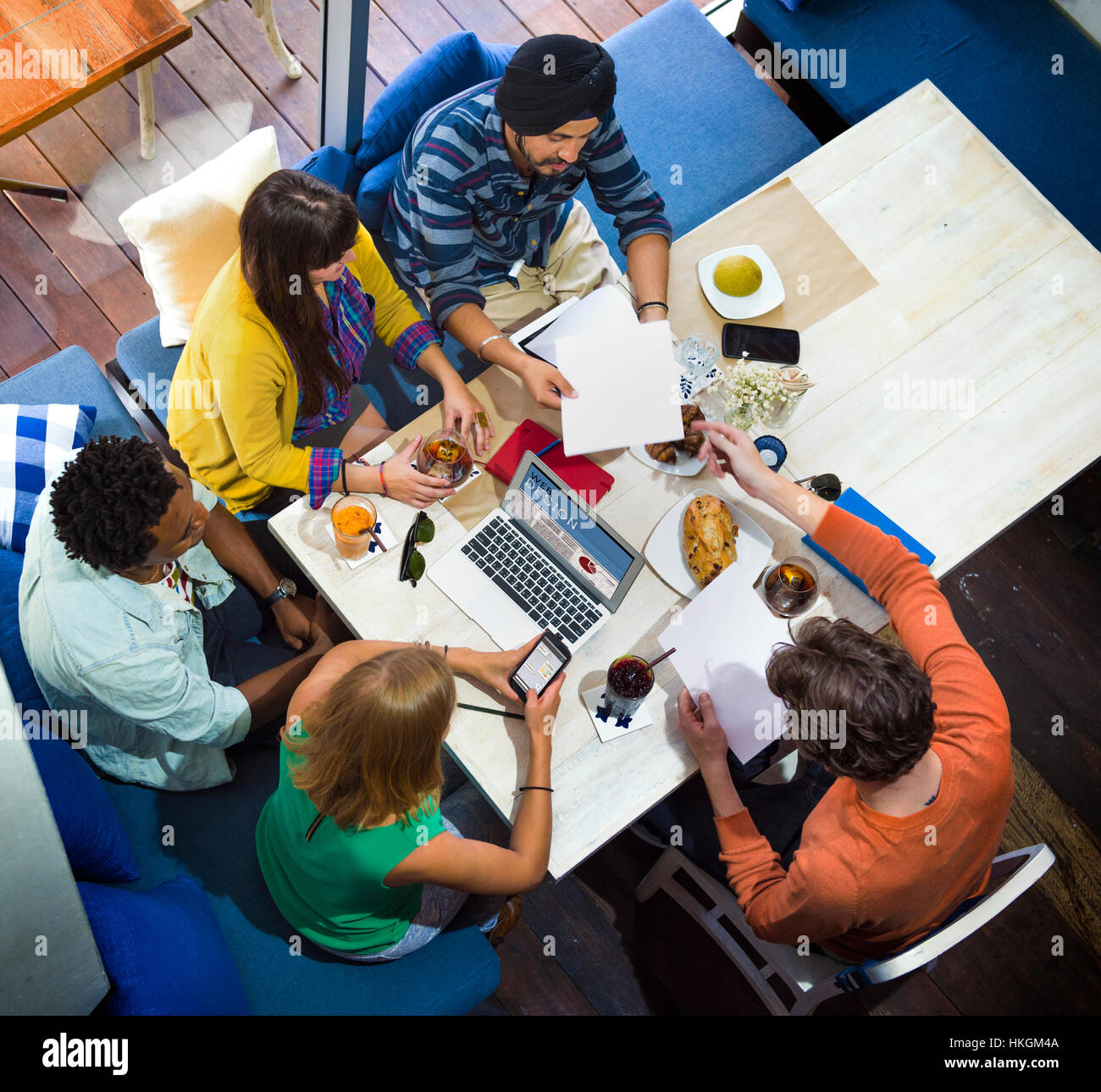 Ideas Creativity Planning Office Working Cafe Concept Stock Photo - Alamy