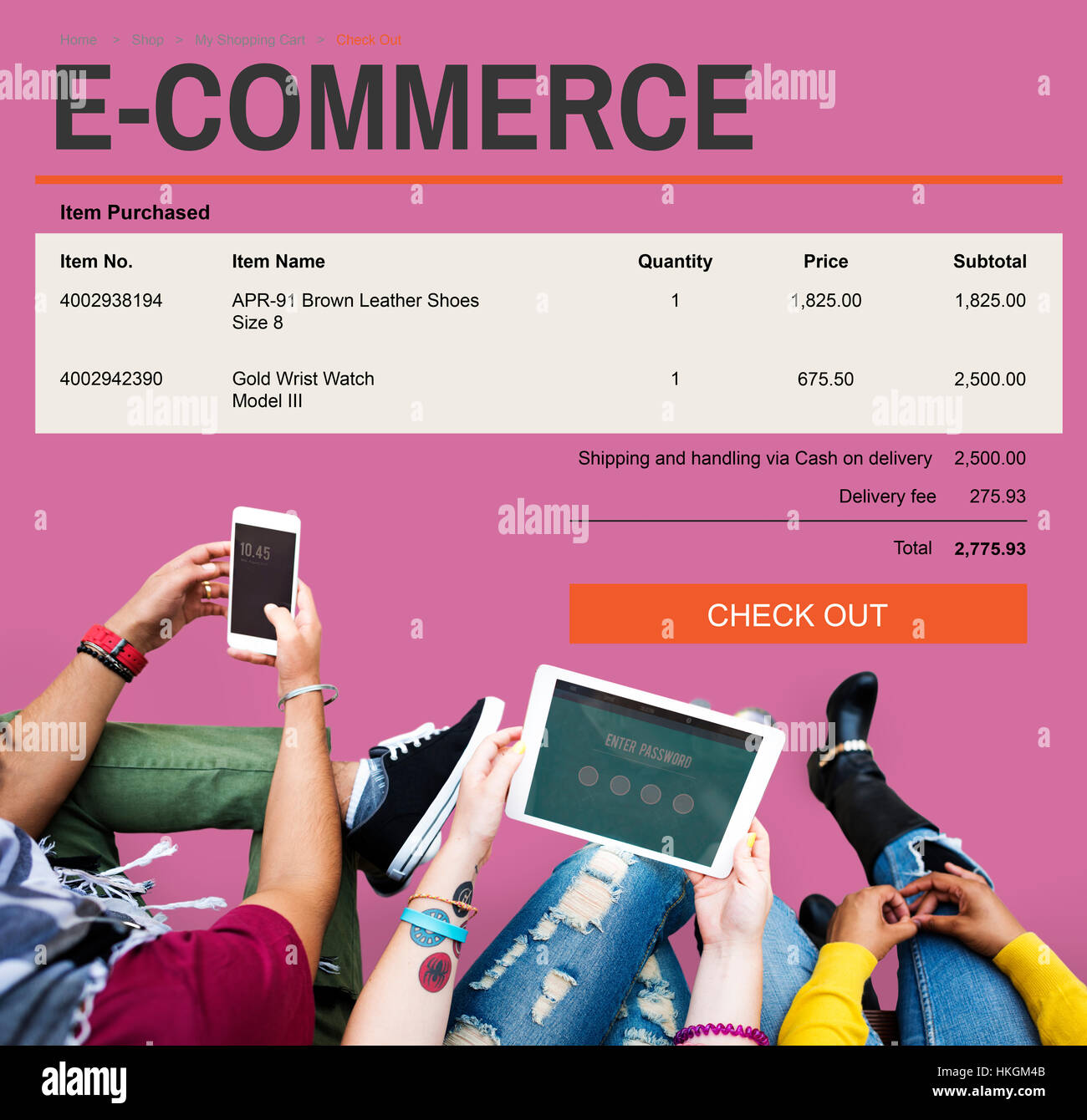 E-commerce Online Shopping Website Technology Concept Stock Photo - Alamy