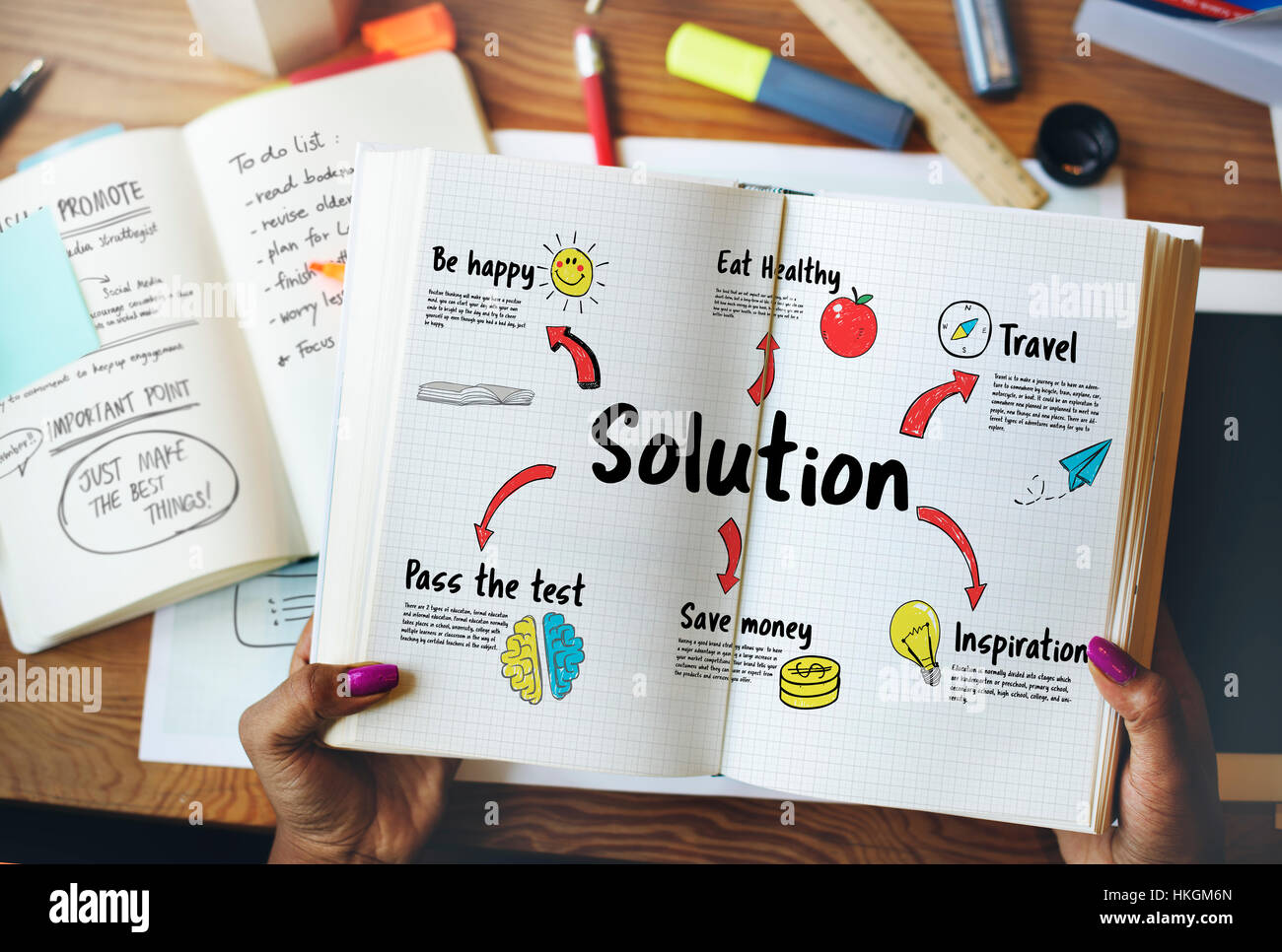 New Beginning Solution Goals Concept Stock Photo - Alamy