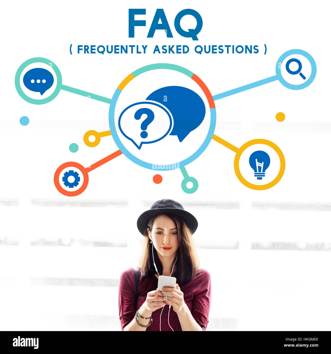 Frequently Asked Questions Solution concept Stock Photo - Alamy
