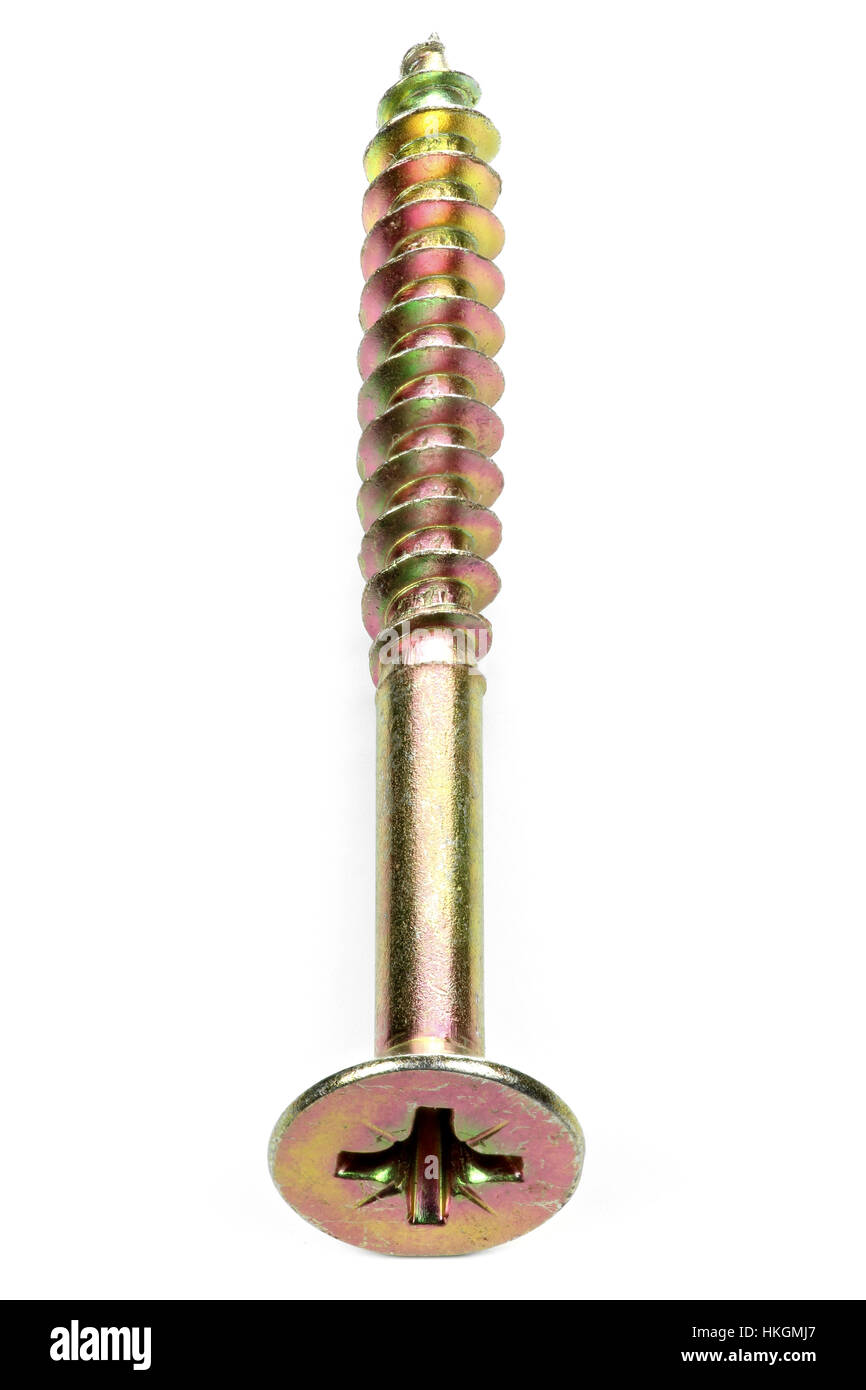universal screw isolated on white background Stock Photo - Alamy