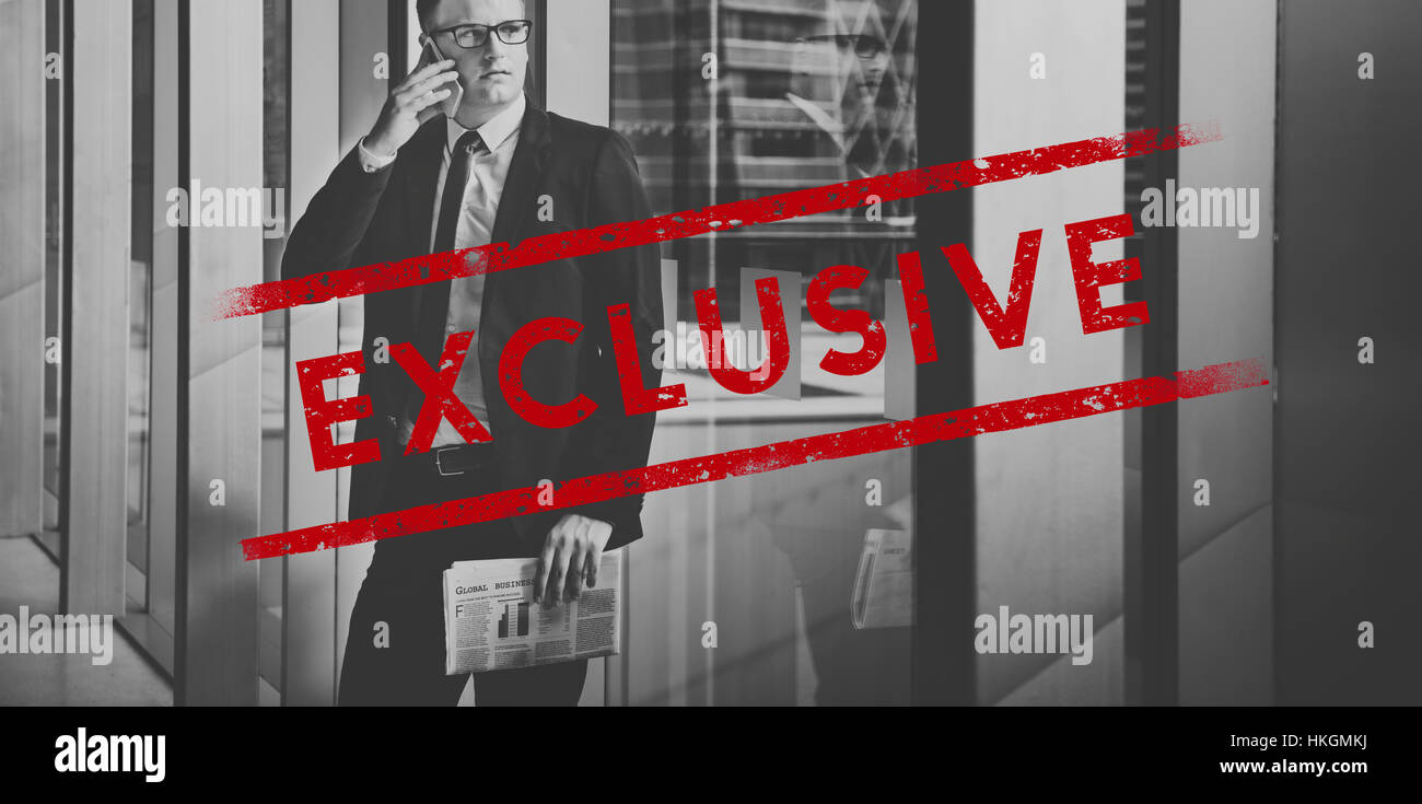 Exclusive Private Unique Special Rare Distinct Concept Stock Photo - Alamy