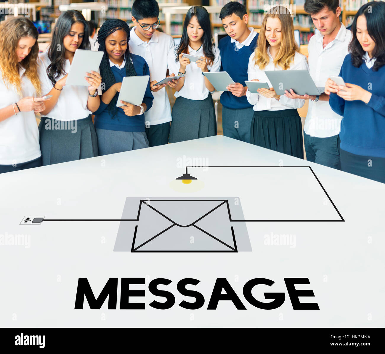 E-mail Message Inbox Communication Concept Stock Photo - Alamy
