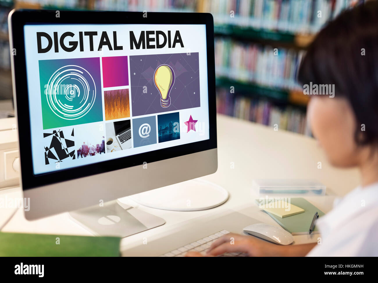 Digital Media Technology Cyberspace Network Concept Stock Photo - Alamy