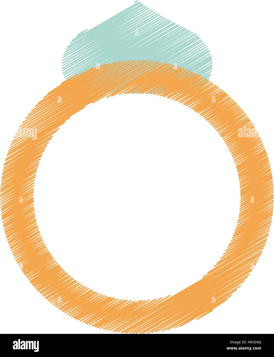 drawing cute ring gold valentine day love vector illustration eps 10 ...