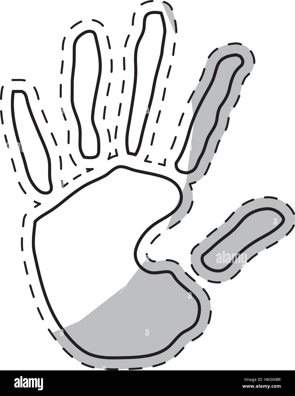 hand print icon image vector illustration design Stock Vector Image ...
