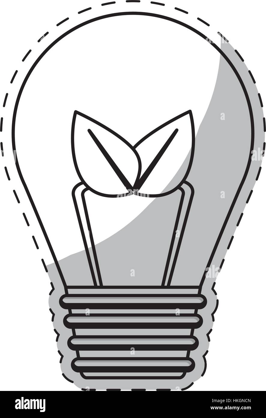 lightbulb energy eco friendly related icons image vector illustration ...