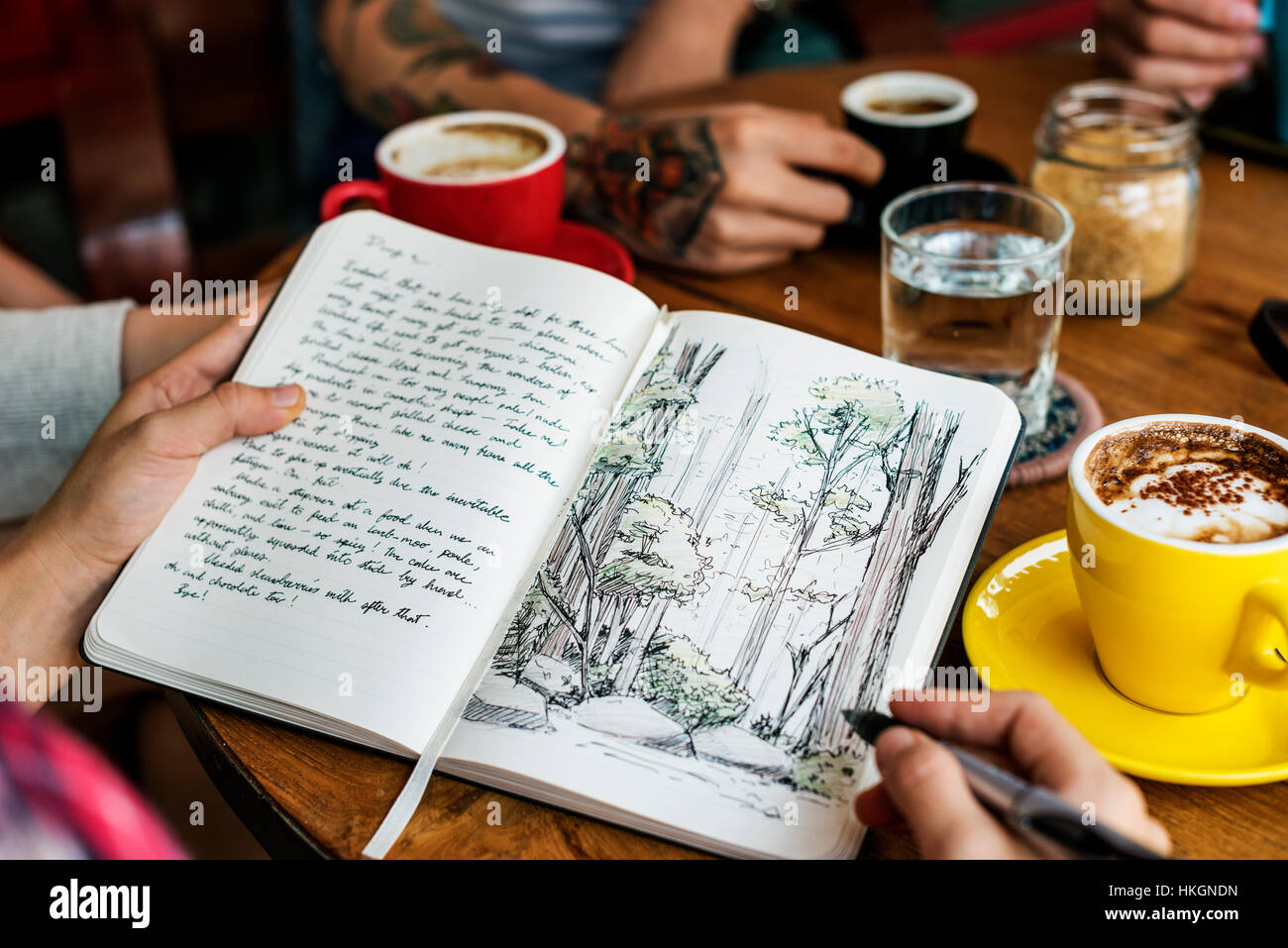 Coffee tree drawing hi-res stock photography and images - Alamy