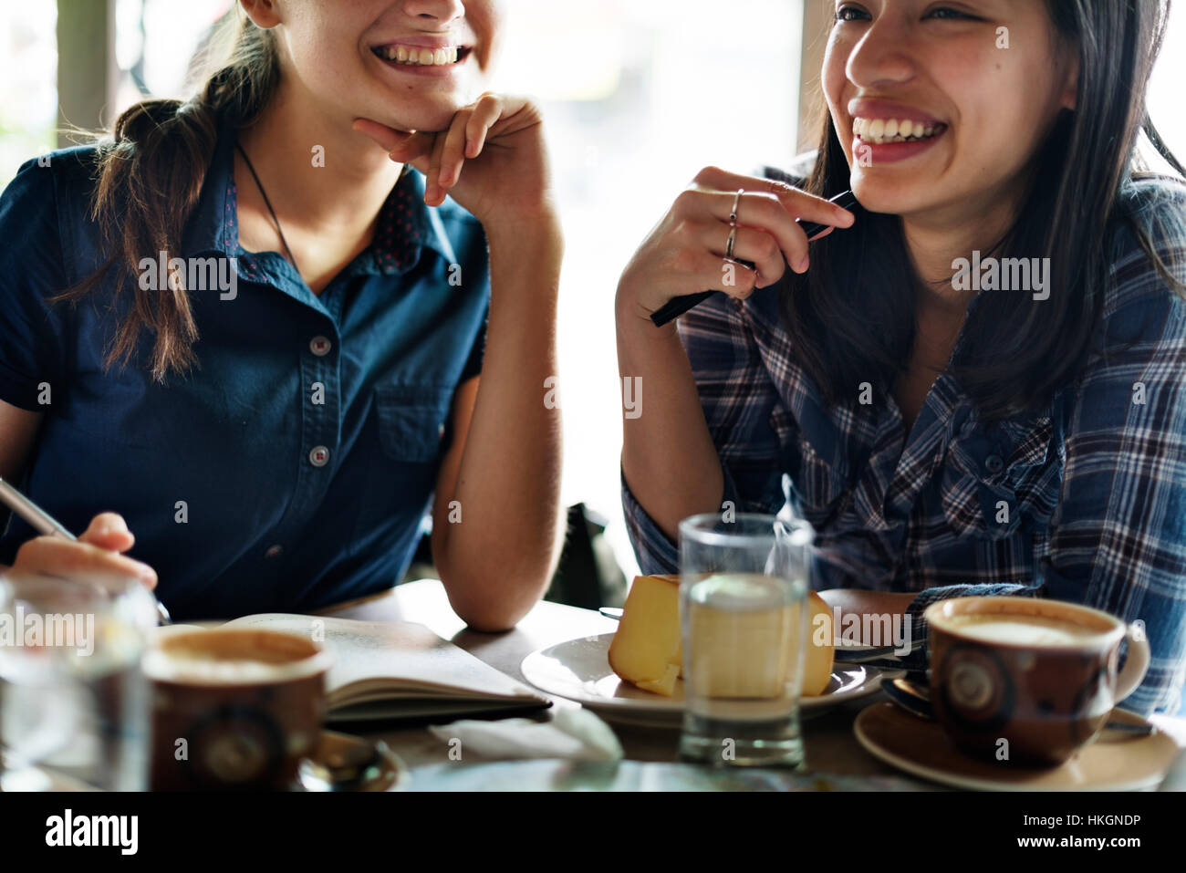 Group Of People Drinking Coffee Concept Stock Photo - Alamy