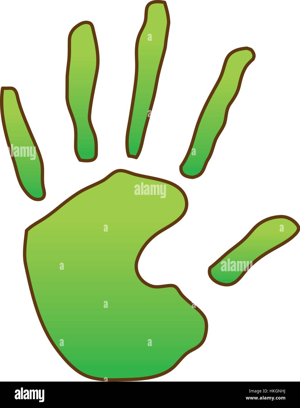 hand print icon image vector illustration design Stock Vector Image ...