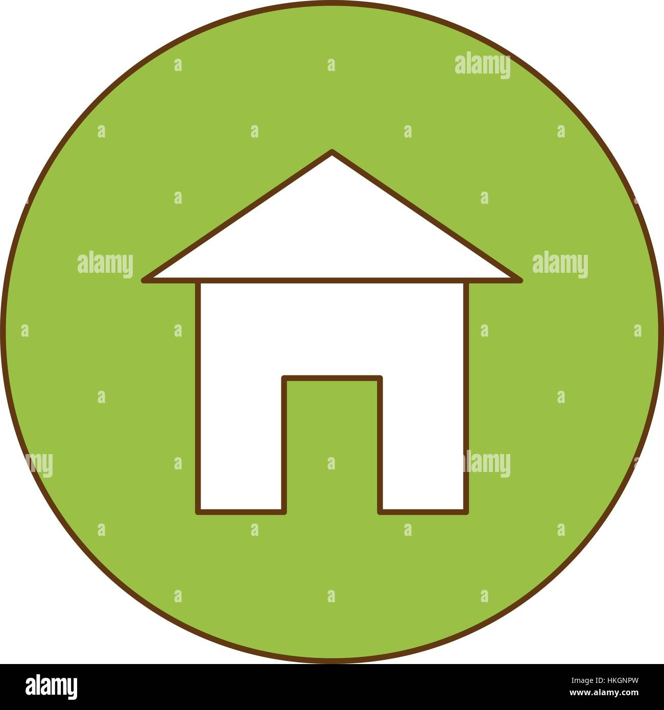 house pictogram button icon image vector illustration design Stock ...