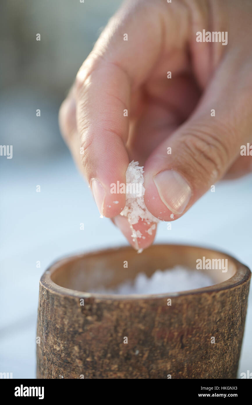 Taking with a pinch of salt hi-res stock photography and images - Alamy