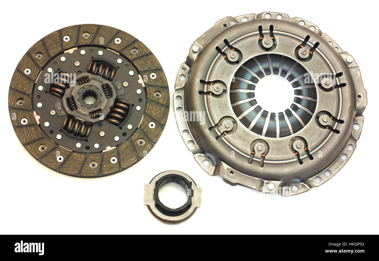 Car clutch on white background closeup Stock Photo - Alamy