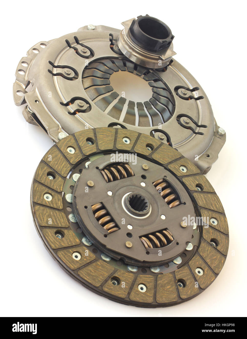 Car clutch on white background closeup Stock Photo - Alamy