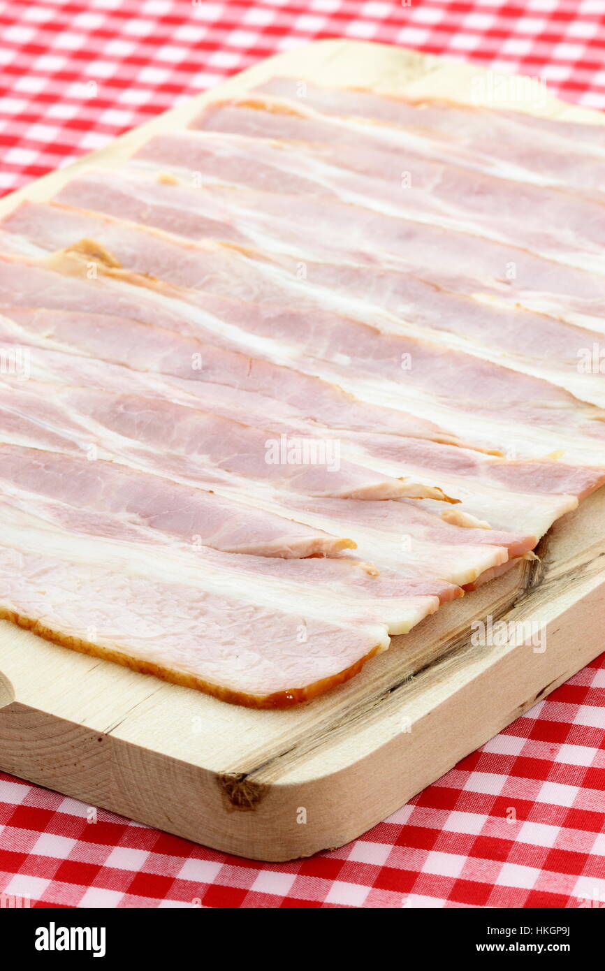 fresh bacon specially smoked and cured . very popular around the world ...