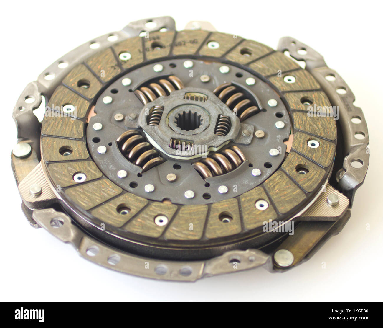 Car clutch on white background closeup Stock Photo - Alamy