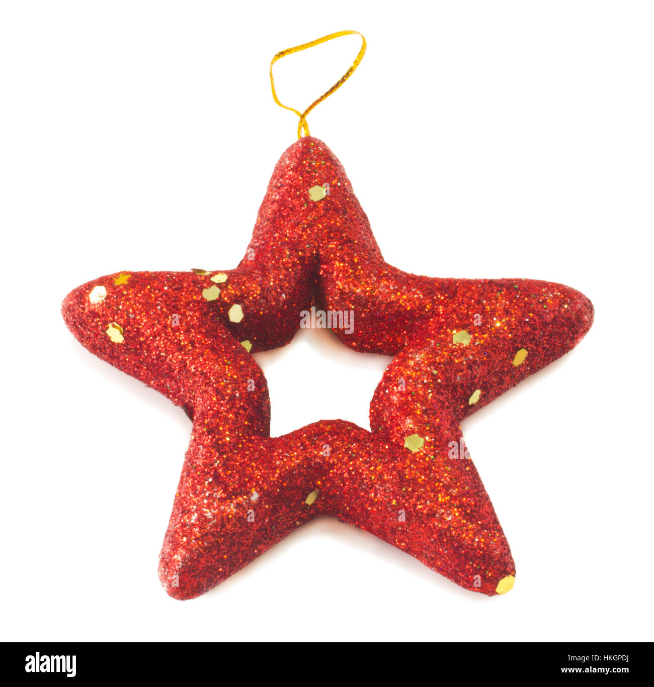 Christmas star isolated on white Stock Photo - Alamy