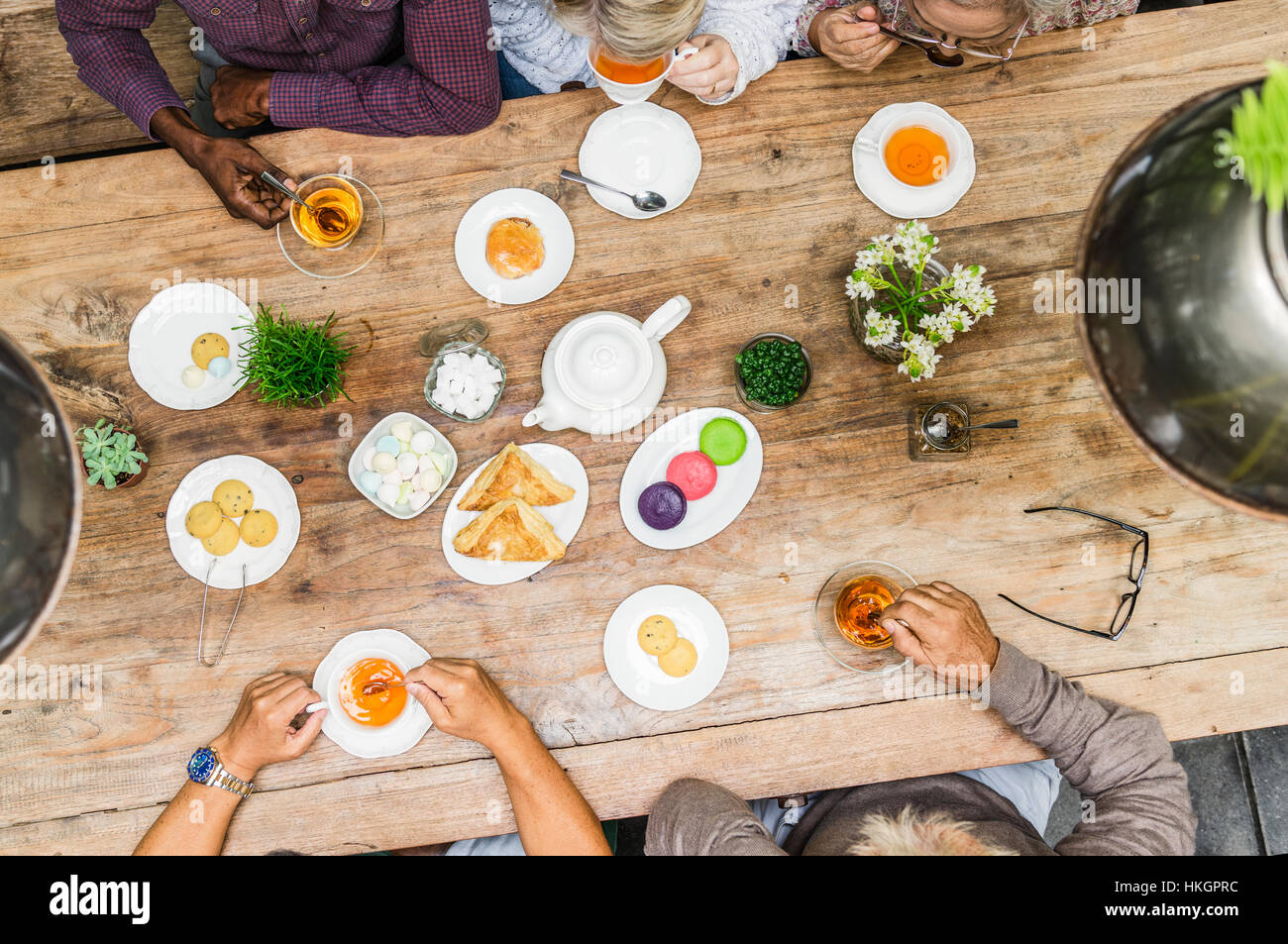 Afternoon Tea Dessert Happiness Concept Stock Photo - Alamy