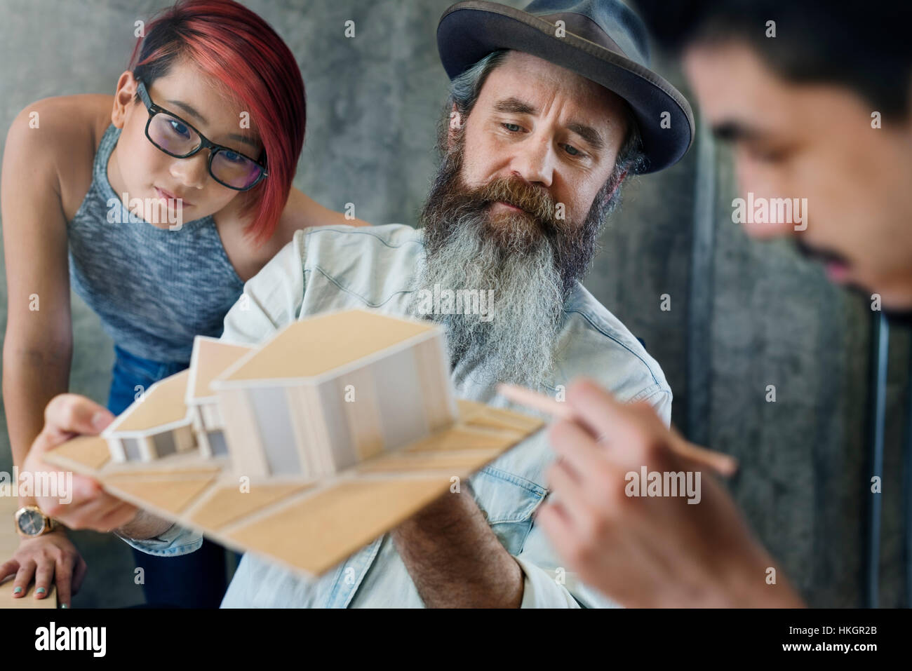 Design Studio Architect Creative Occupation House Model Concept Stock ...