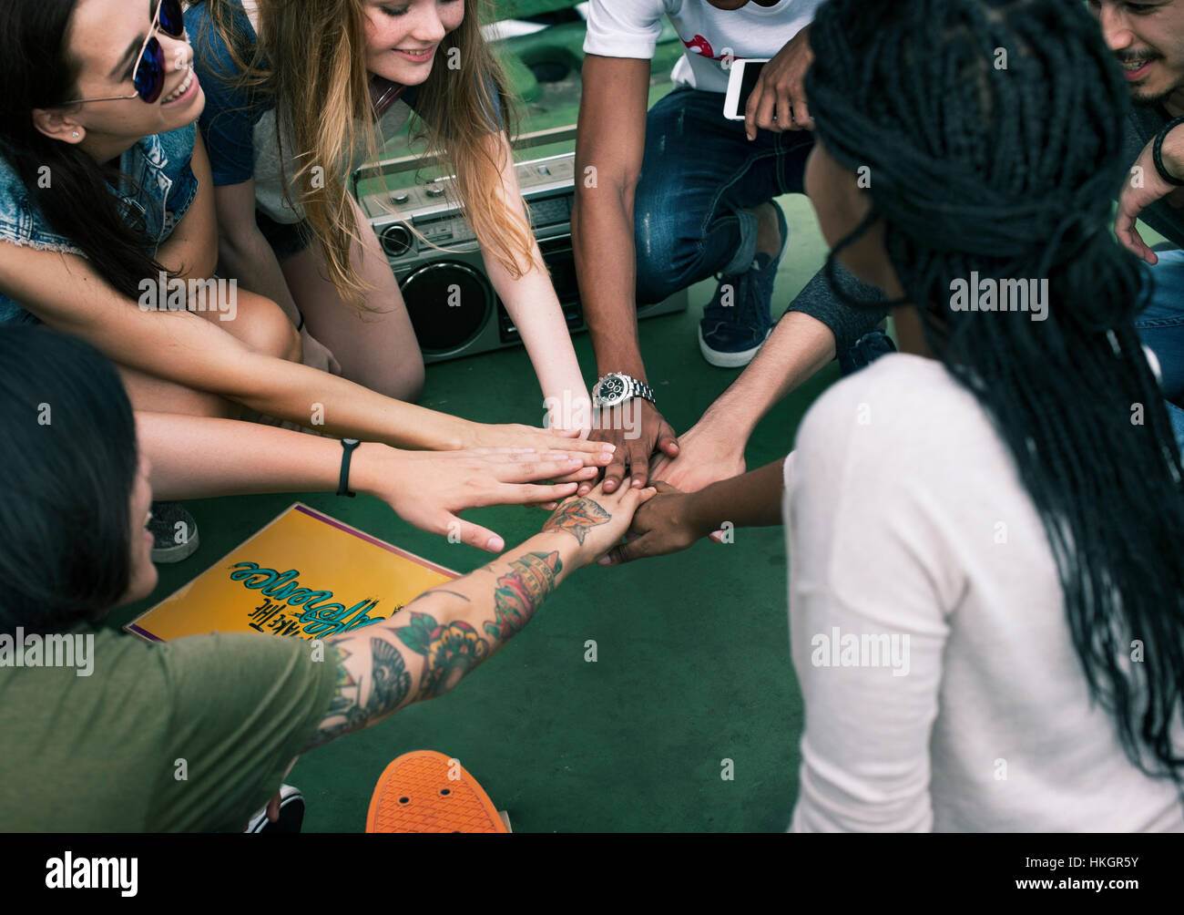 People Friendship Togetherness Assemble Team Unity Concept Stock Photo ...