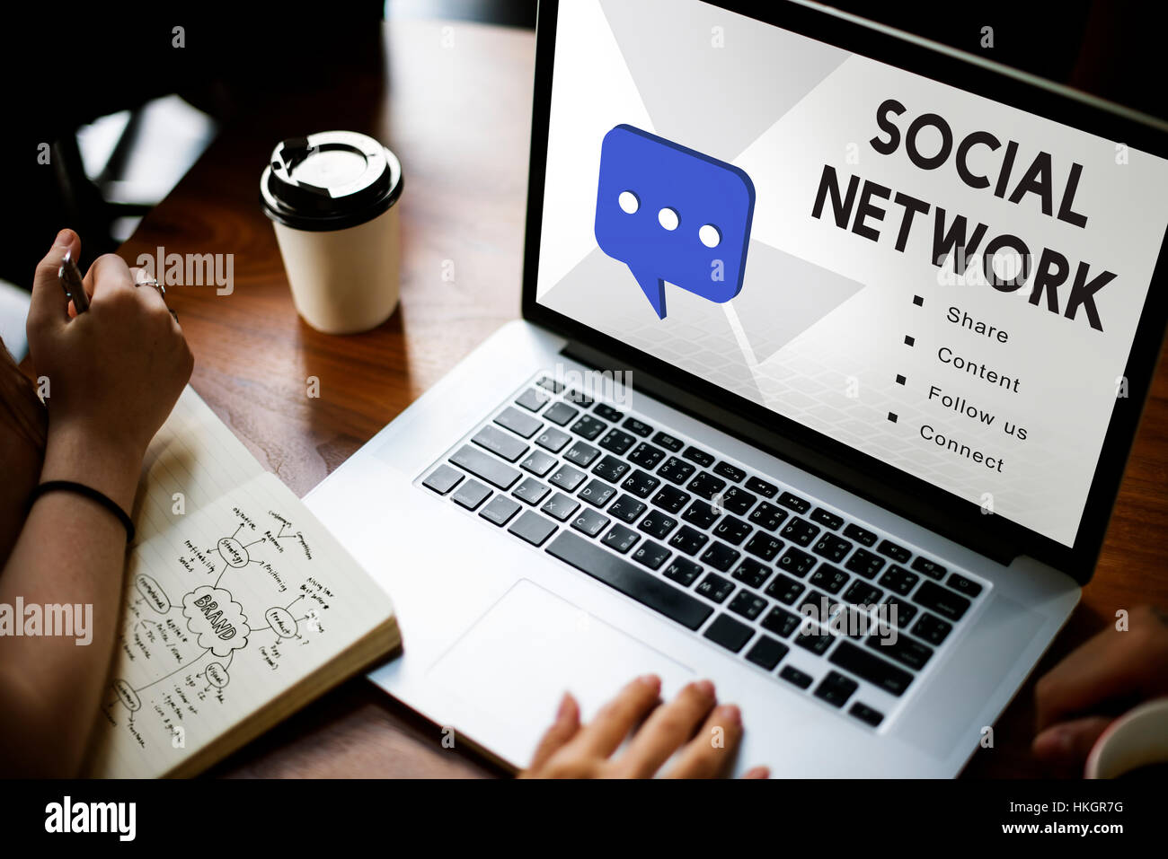 Social Network Communication Connection Concept Stock Photo - Alamy