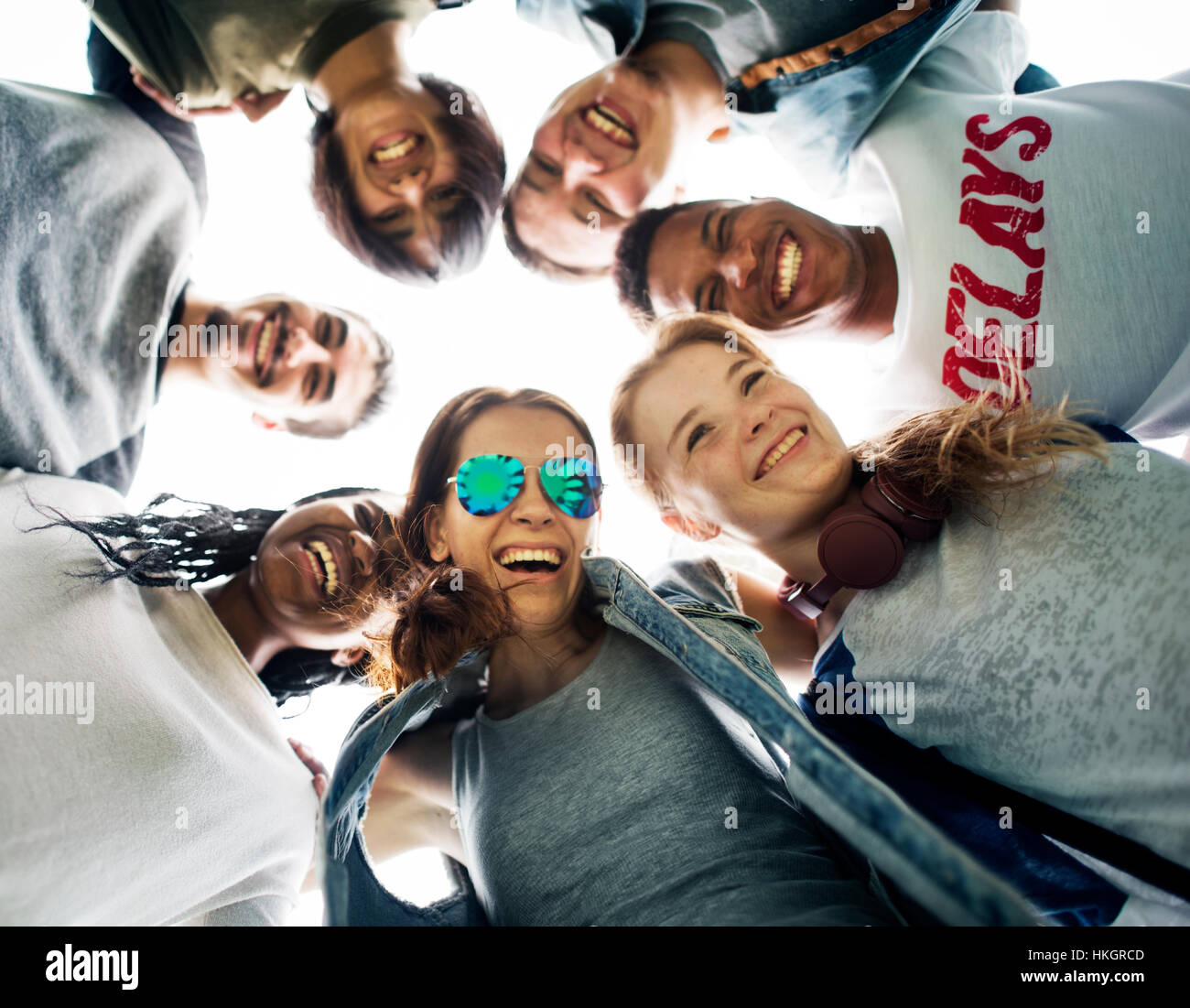 People Friendship Togetherness Huddle Team Unity Concept Stock Photo ...