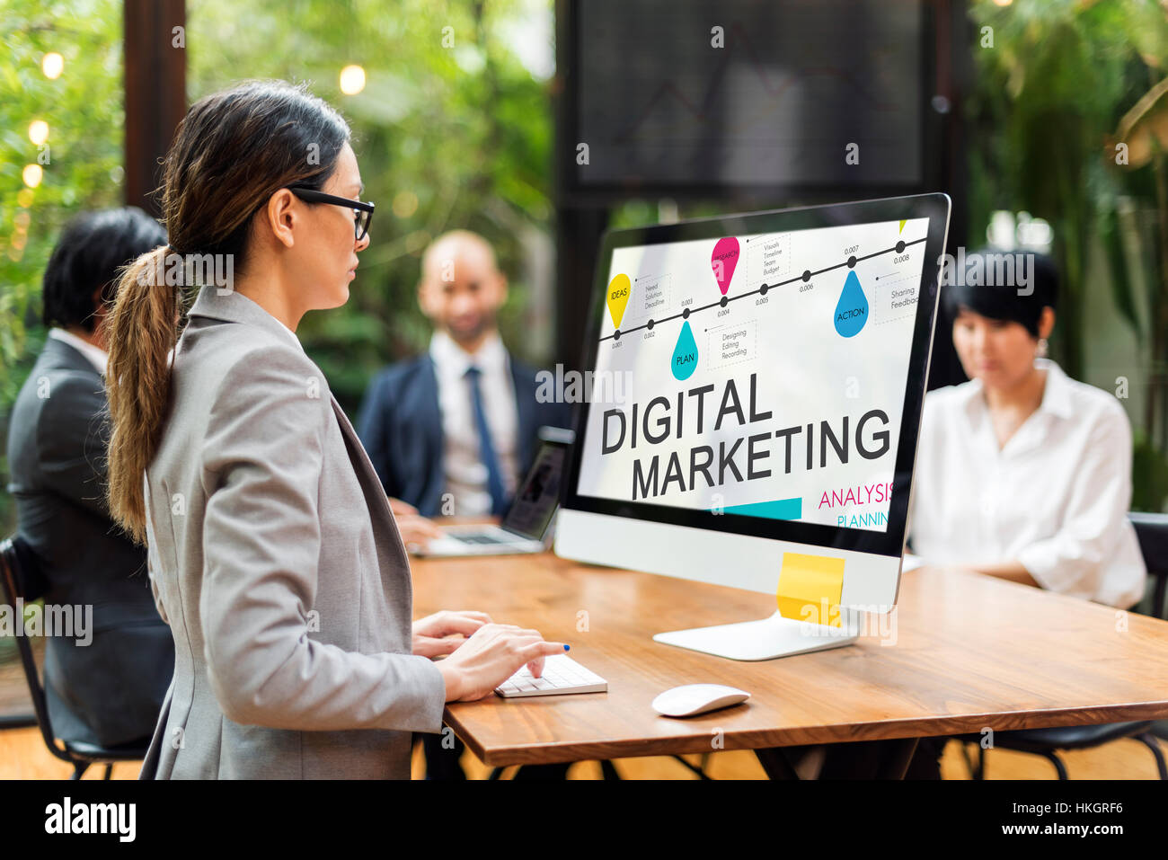 Digital Marketing Modern Technology Stock Photo - Alamy