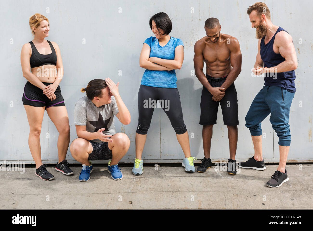 Active People Sport Workout Concept Stock Photo - Alamy
