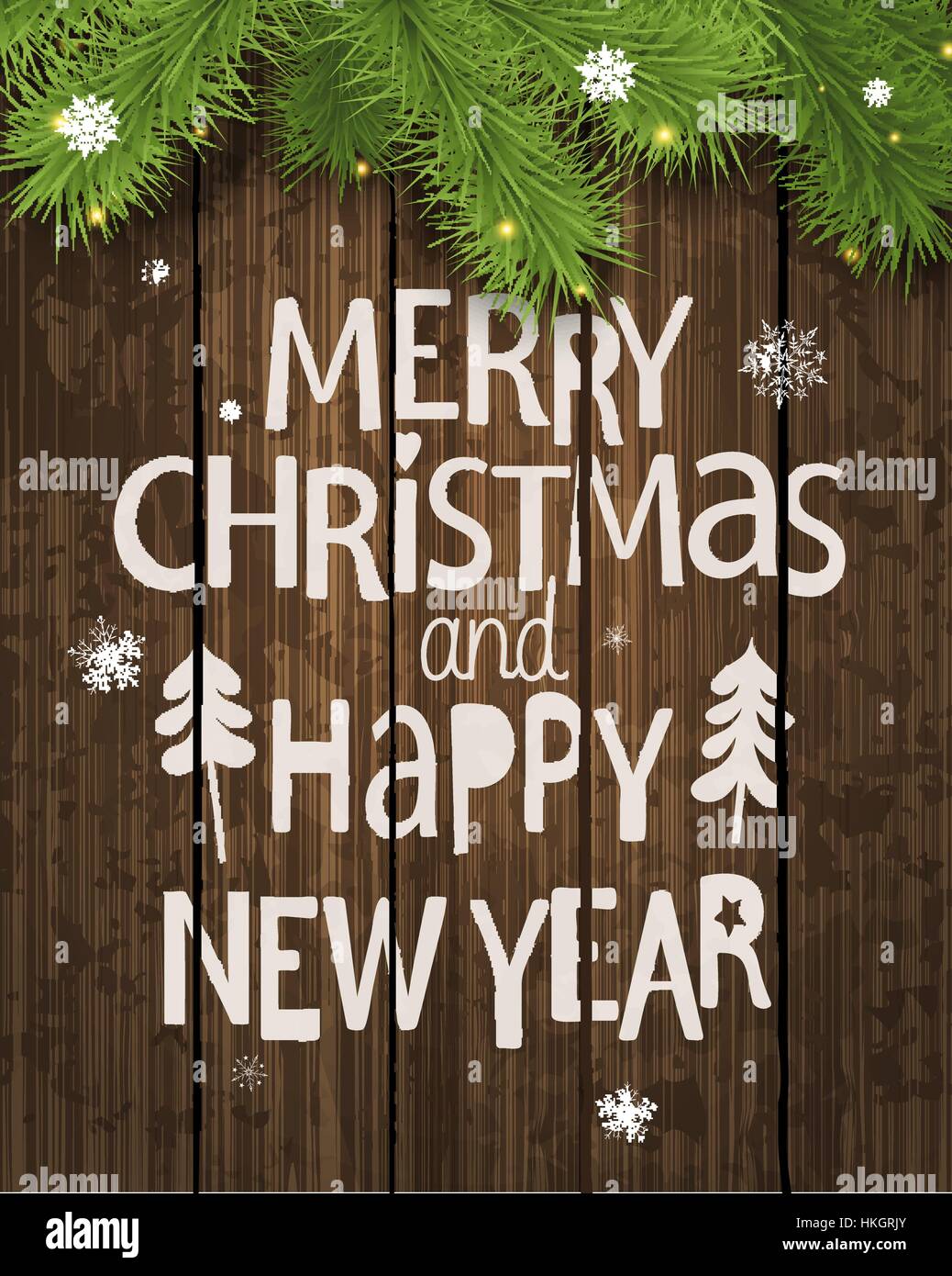 Christmas card old new Stock Vector Images - Alamy