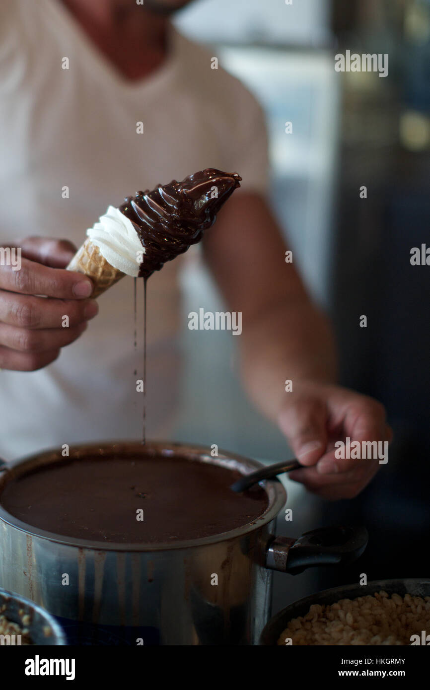 Man spilling food hi-res stock photography and images - Alamy