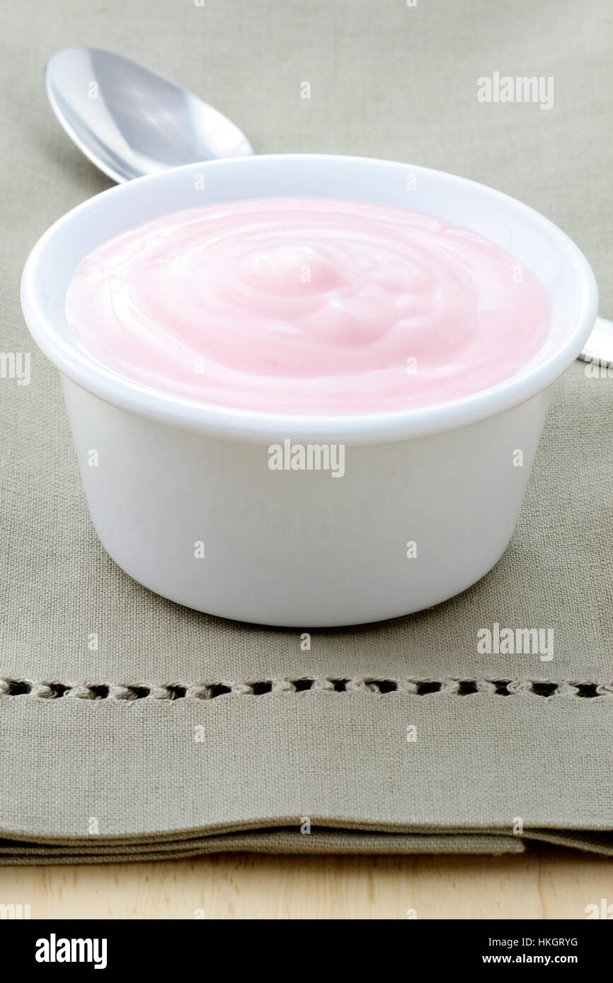 fresh and delicious creamy yogurt, healthy smooth snack Stock Photo - Alamy
