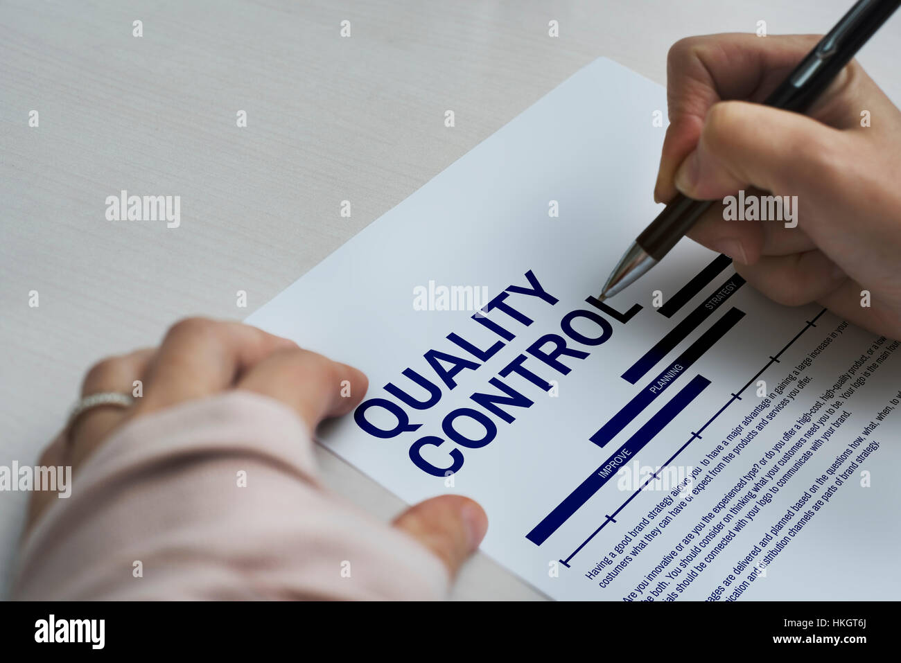 Quality Control Improve Strategy Concept Stock Photo - Alamy