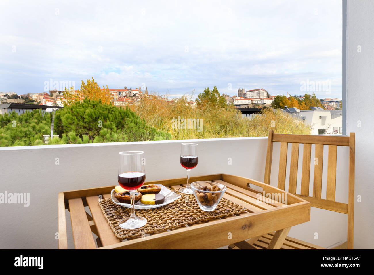 Eating breakfast on balcony hi-res stock photography and images - Alamy