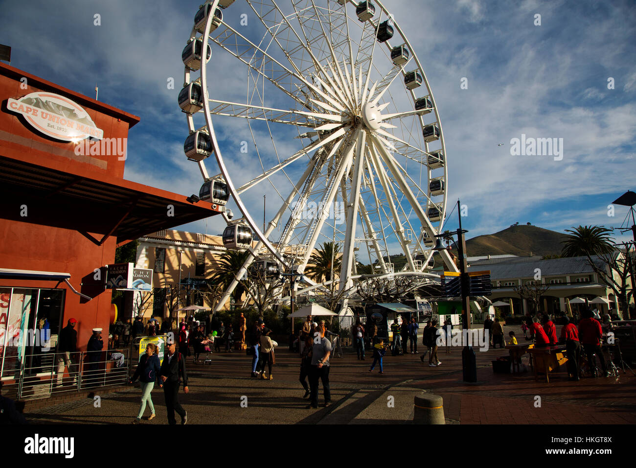 Giant ferris-wheel in the V&A Waterfront. Known as The Wheel of ...