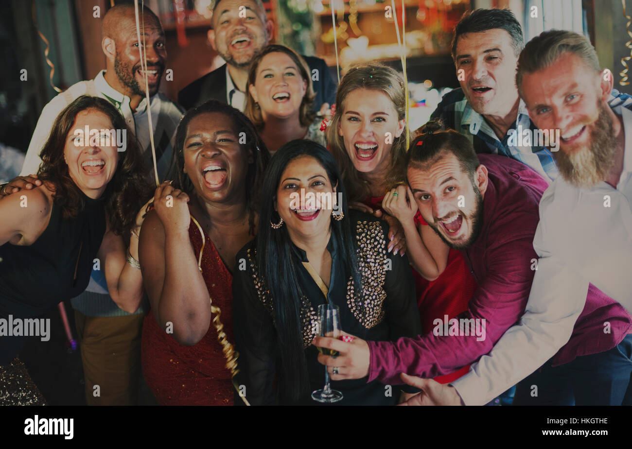 People Party Celebration Drinks Cheers Happiness Concept Stock Photo ...