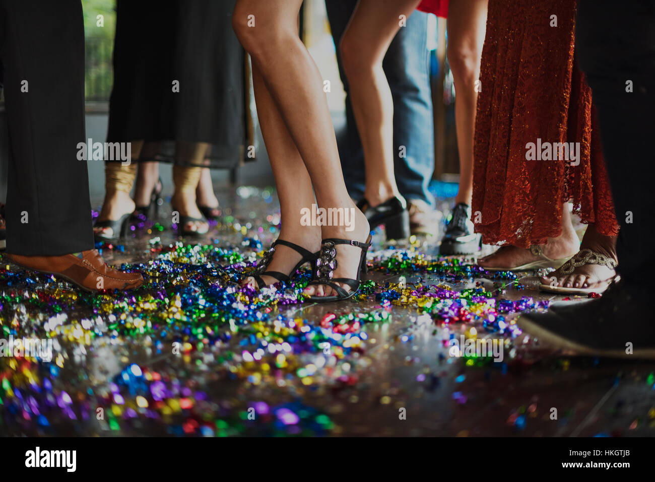 Human Leg Dance Hall Party Recreation Concept Stock Photo - Alamy