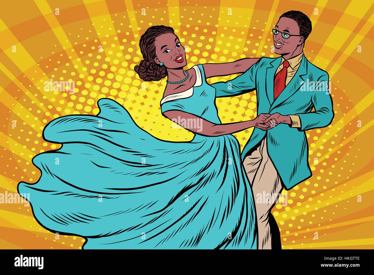 Prom Couple Cartoon