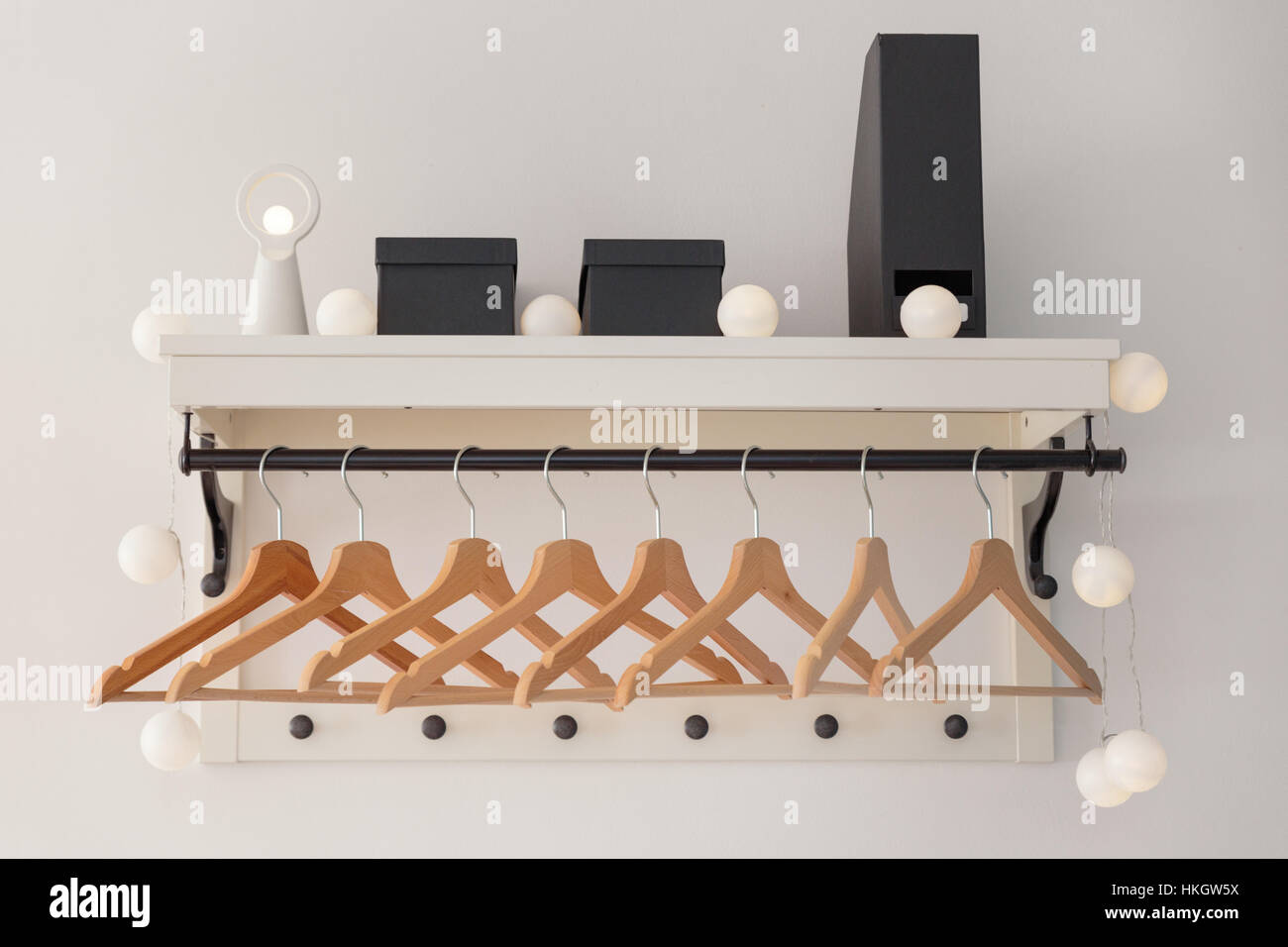 Stylish Clothes Hanger Stock Photo - Alamy