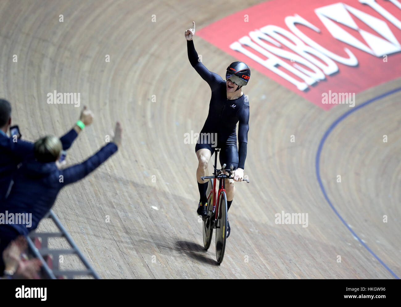 Daniel Bigham of Brother NRG Driverplan celebrates winning the Men's ...